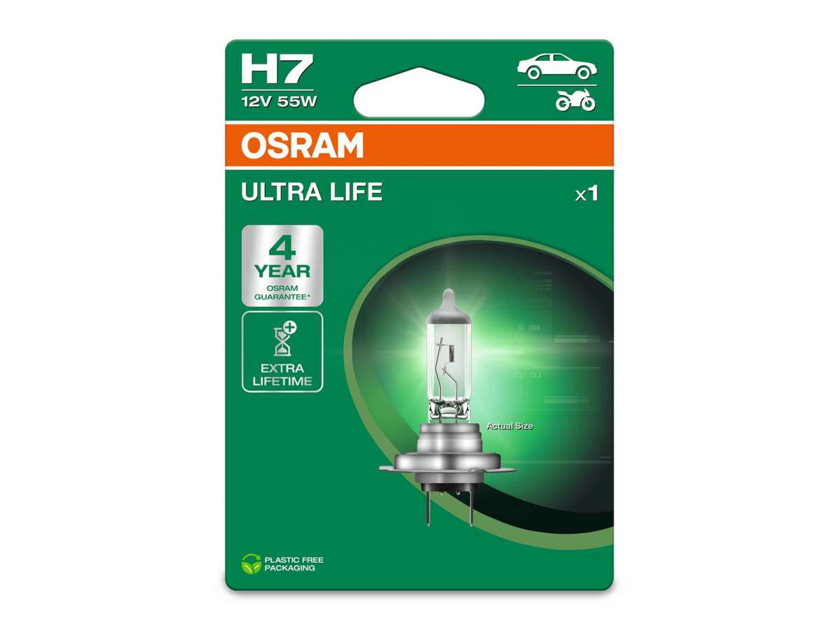 OSRAM Birne H7 55W ULTRA LIFE 12 Volt | Beleuchtung | Tollkühn